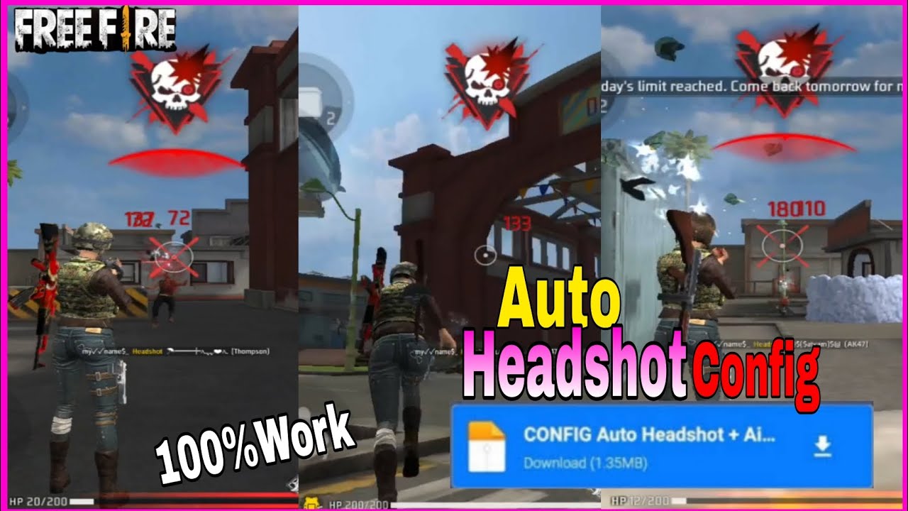 Auto headshot config file || free fire 🔥 aimbot+aimlock | Headshot ...