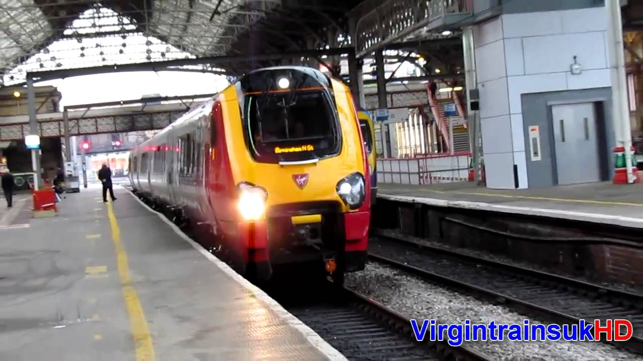 FULL HD - Virgin Trains Class 221 111 Super Voyager Departing Preston ...