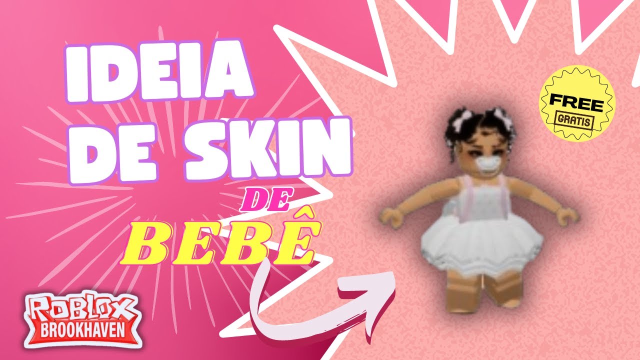 ROBLOX-IDEIA DE SKIN DE BEBÊ LINDA PARA BROOKHAVEN.(GRATIS) #brookhaven ...