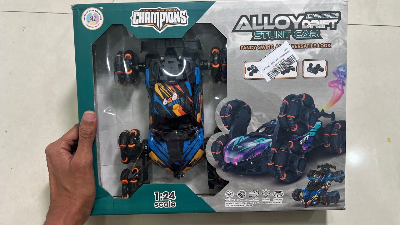 Best RC Stunt Car 6 Wheel 360° Rotating RC Car Unboxing & Testing - YouTube