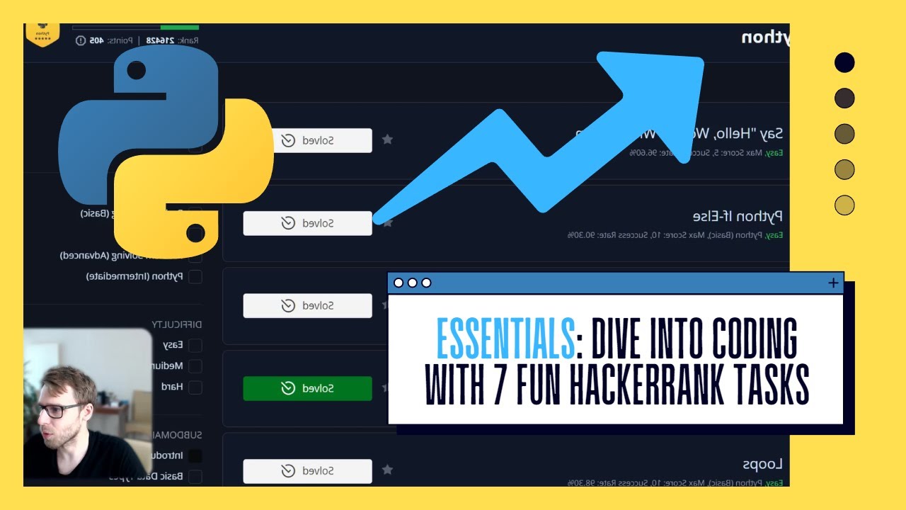 Python Essentials Dive Into Coding With 7 Fun Hackerrank Tasks Learn With Vanamsen Youtube