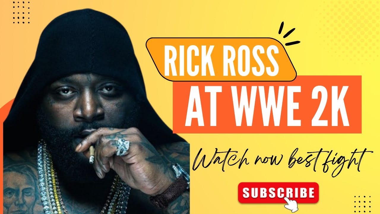 WWE 2K Rick Ross at wwe 2K 24 elimination chamber match#WWE #2K # ...