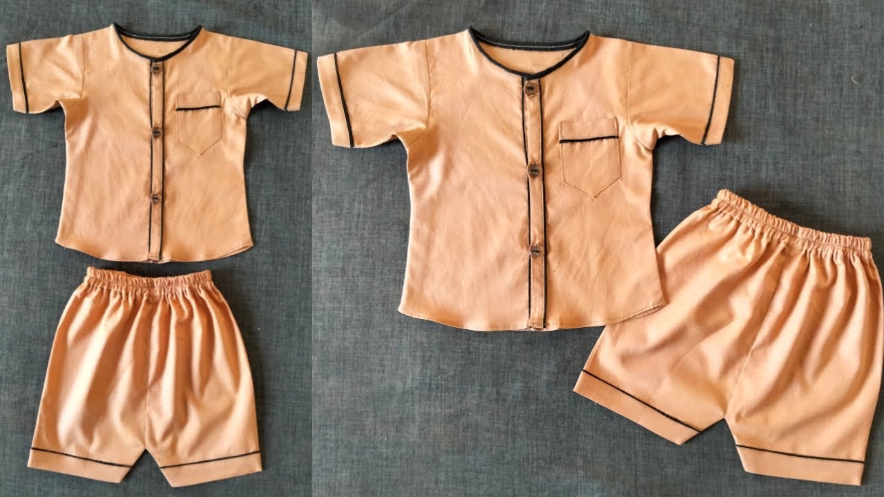 HomeStitch New Born Baby Boy Nikar Shirt Cutting and Stitching|| Nikar ...