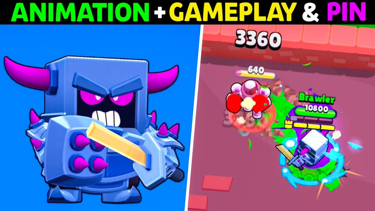 Brawl Stars Pekka Ash Gameplay, Animation & Pin! - YouTube