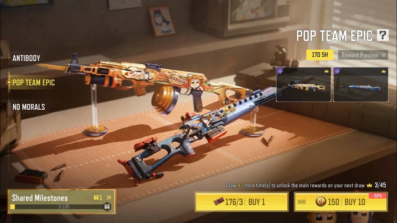 Codm Buying Pop Team Epic Strongbox With Coupons & Claiming Shared ...