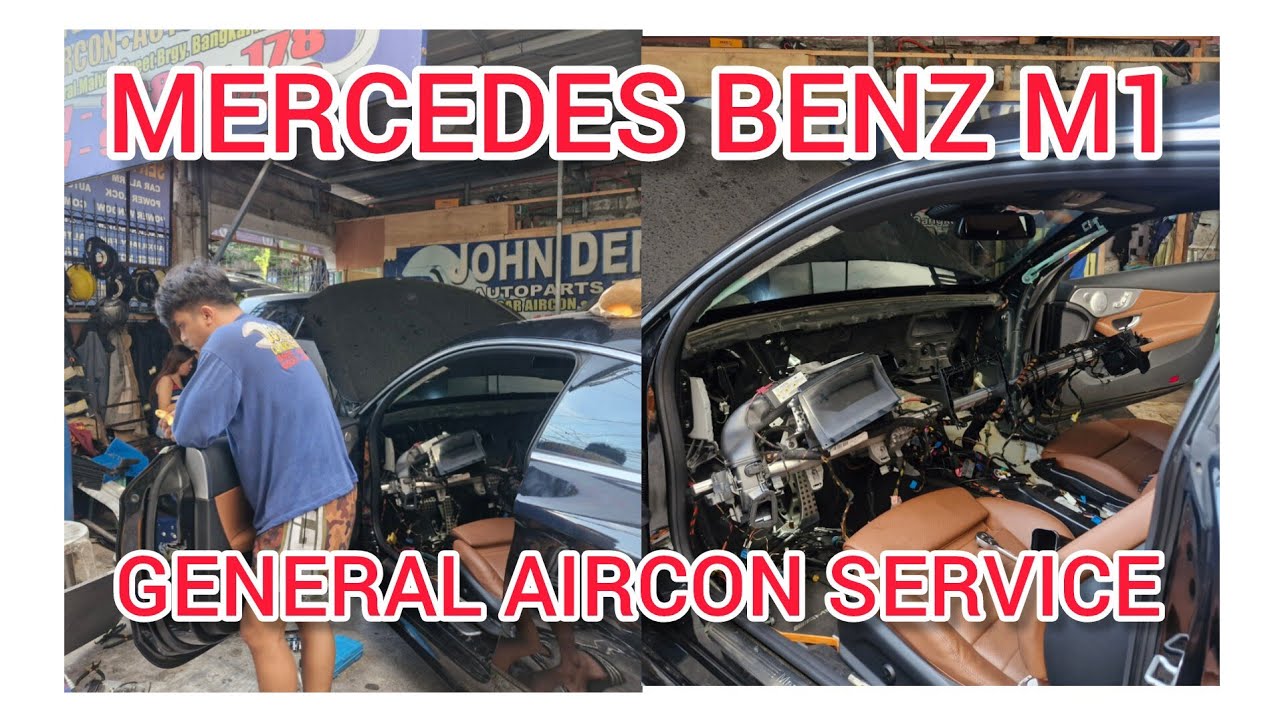 MERCEDES BENZ 2016 MODEL M1 GENERAL AIRCON SERVICE - YouTube