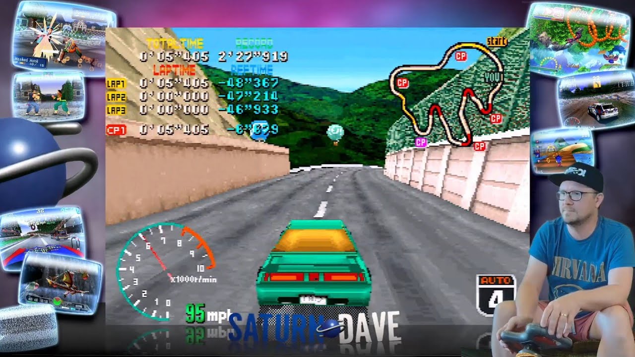 SEGA SATURN | High Velocity / Touge King | Course 1 - 2'26"626 NPB ...