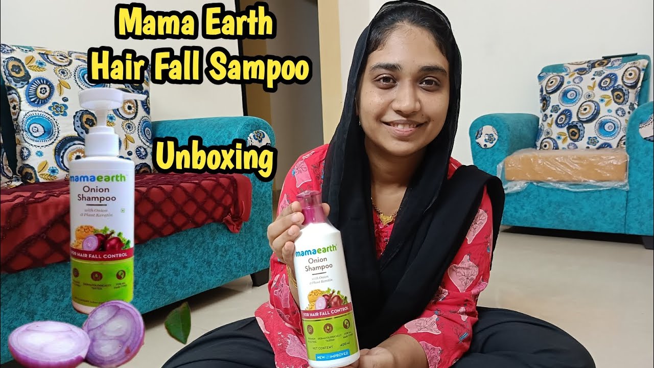 Mama Earth Hair Fall Sampoo || Mama Earth Unboxing || Best Hair fall ...