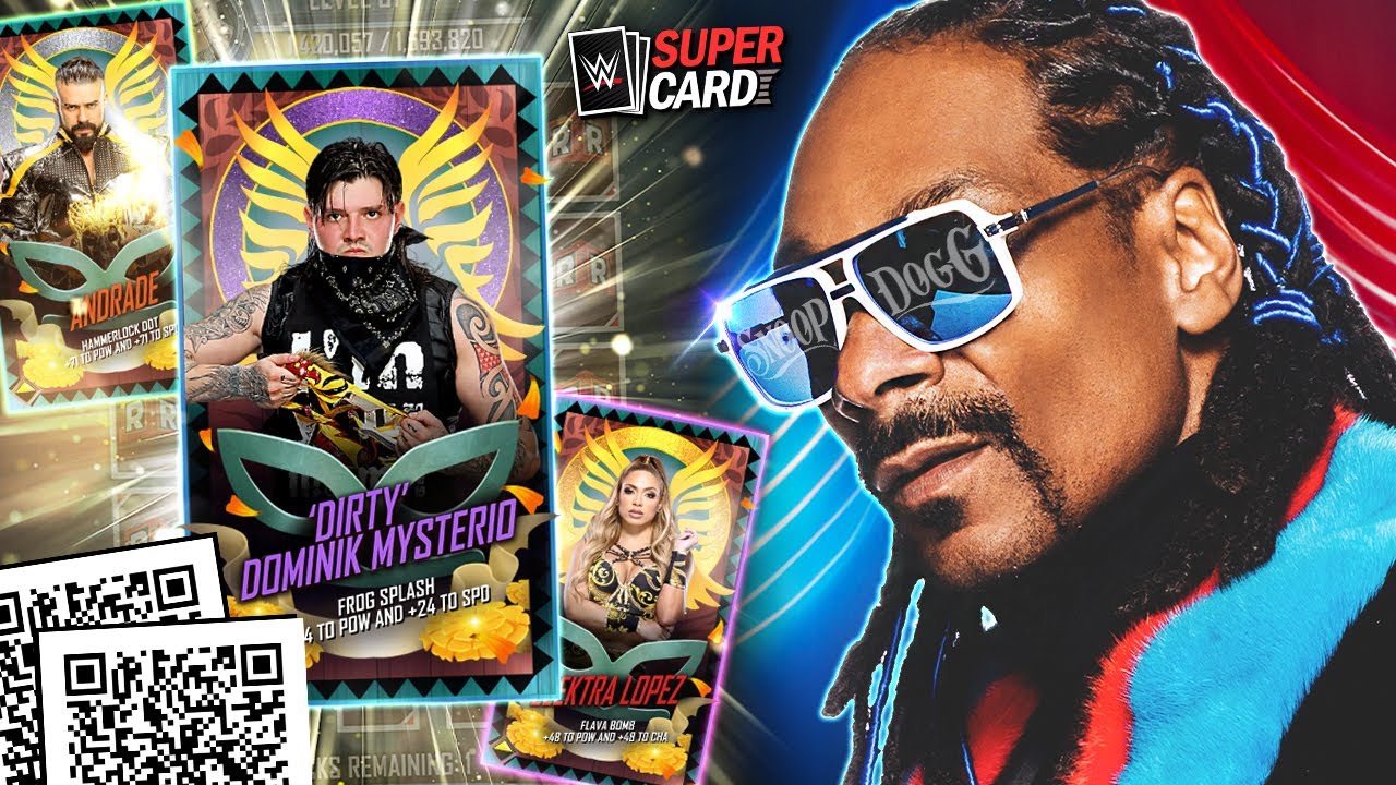 SNOOP DOGG in WWE SuperCard Leaks! Fresh QR Codes drop FREE WM40 Cards ...