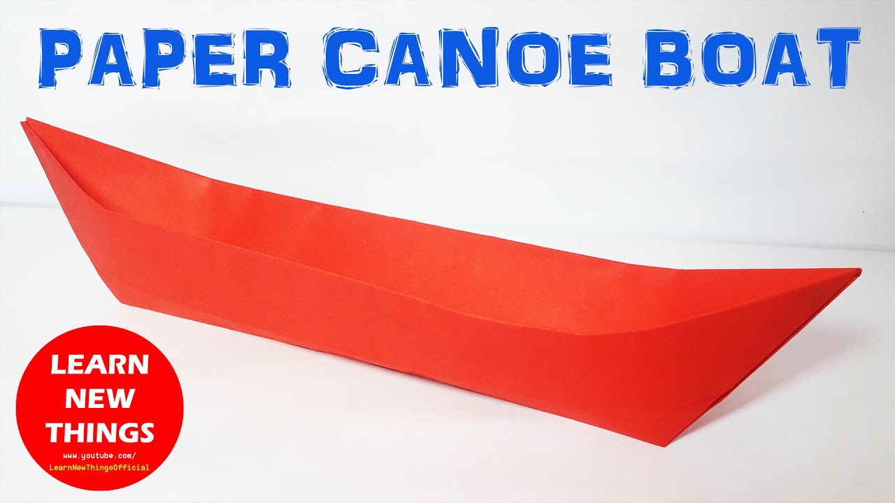 Origami Canoe Boat | Making With Paper | DIY | A4 Sheet Paper Craft ...