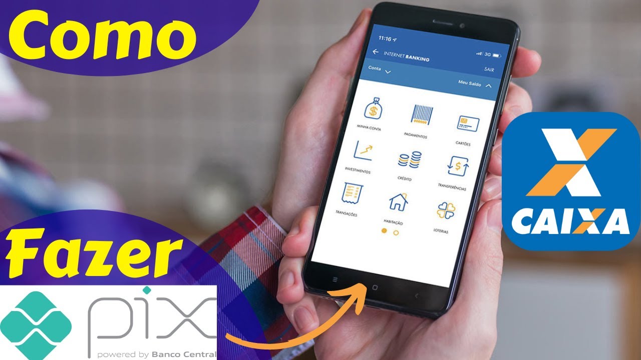 Como Fazer Pix na Caixa - YouTube