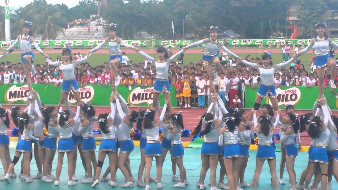 Miriam College milo cheerdance competition - YouTube
