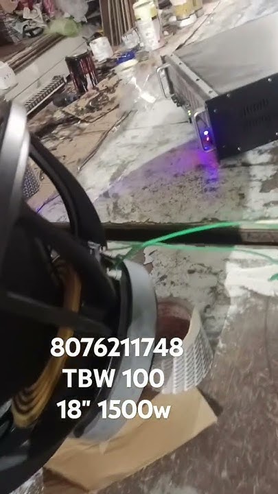TBW 100 18* 1500w speaker - YouTube