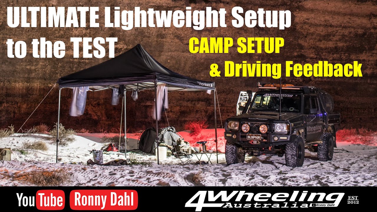 ULTIMATE Lightweight 79 series Landcruiser, CAMP SETUP & Drive - YouTube