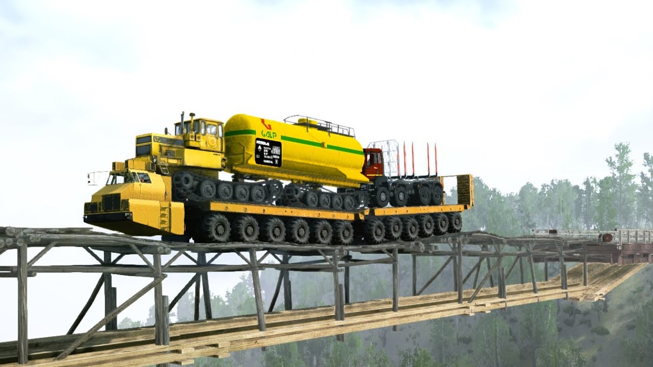 Spintires Mudrunner - Maz 7907 20x20 Transport - Kirovets Tracked ...