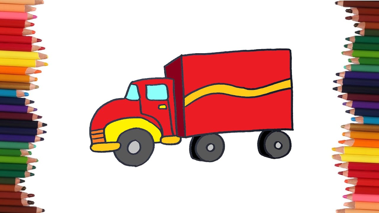 como dibujar un trailer | Dibujos faciles - YouTube