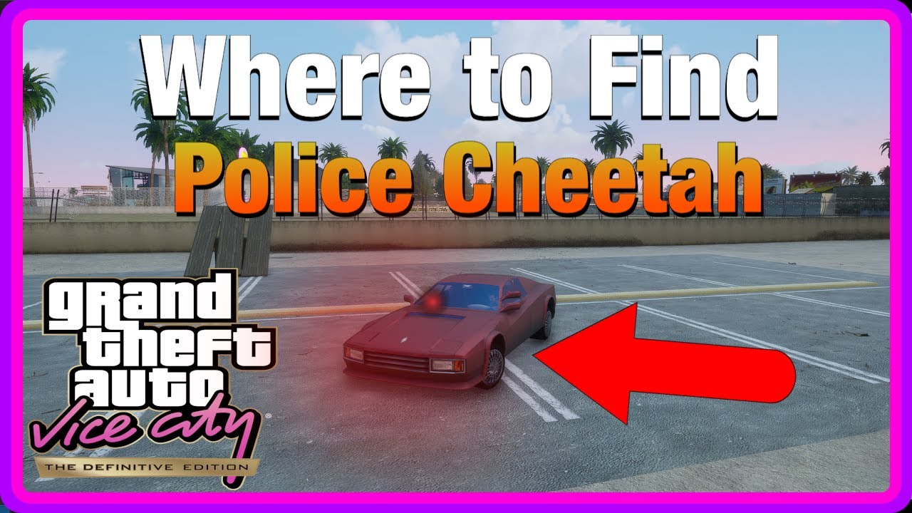 Police Cheetah location | GTA Vice City Definitive Edition - YouTube