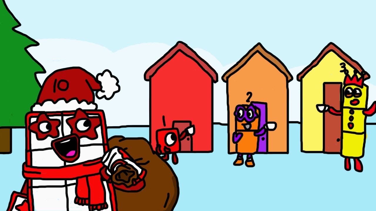 Welcome december we love the winter - Numberblocks fanmade coloring ...