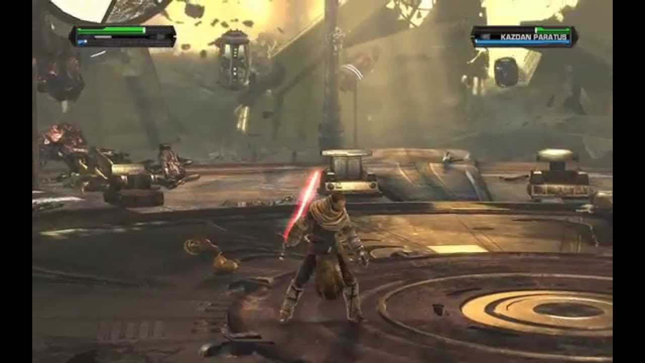 The Force Unleashed Kazdan Paratus boss fight PC HD - YouTube