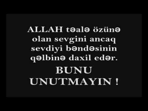 IBRETAMIZ HEKAYE 36 (Allah meni sevirmi ?)