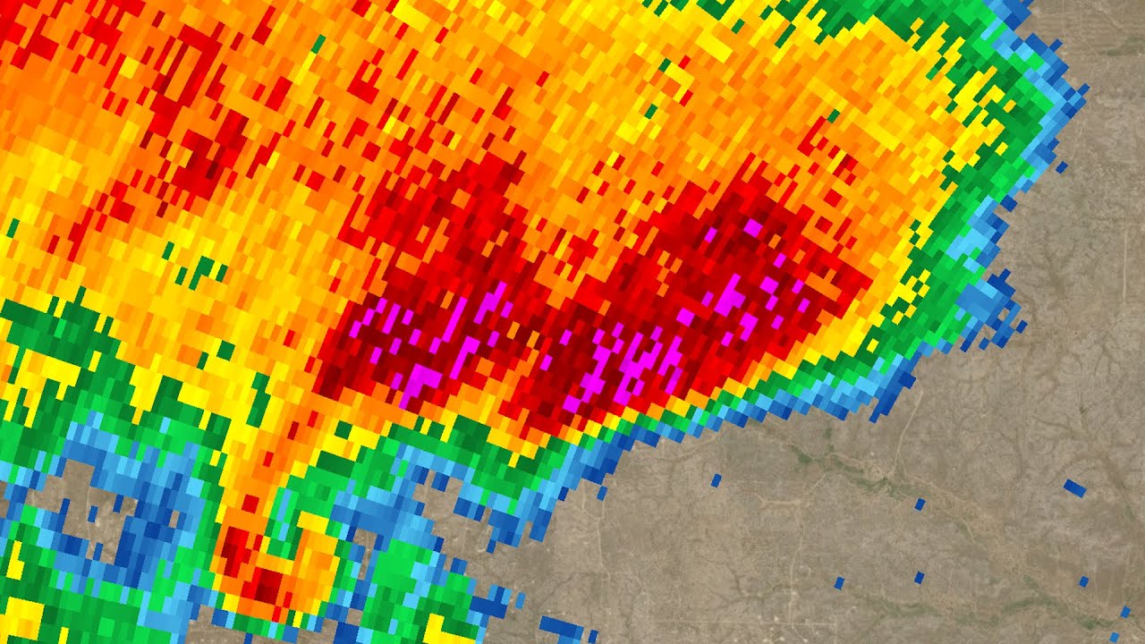 2025 Sterling City, Texas Supercell Radar Loop - YouTube