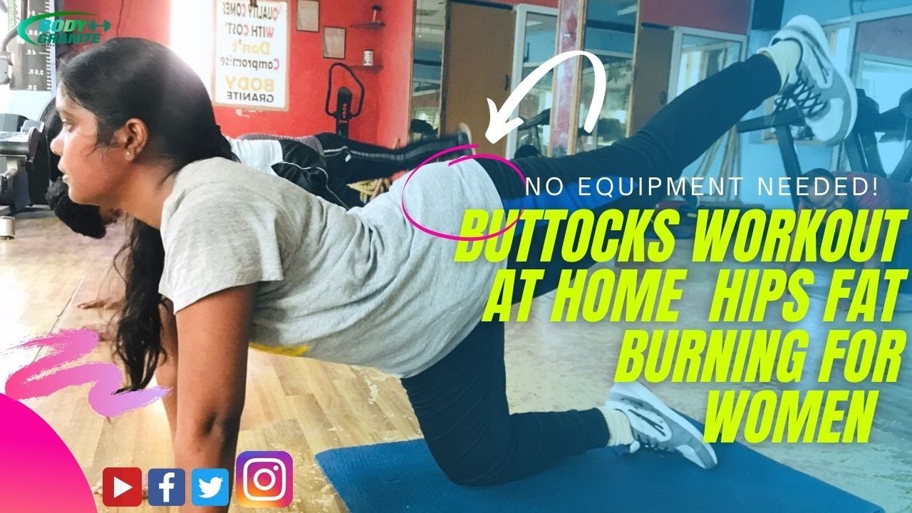 BUTTOCKS Fat Burning workout | Hips fat burning workout for women | Sri ...