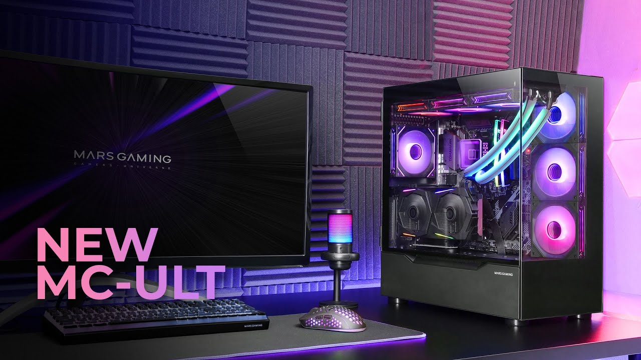 Stunning Gaming PC Case With Panoramic View MC-ULT | Mars Gaming - YouTube