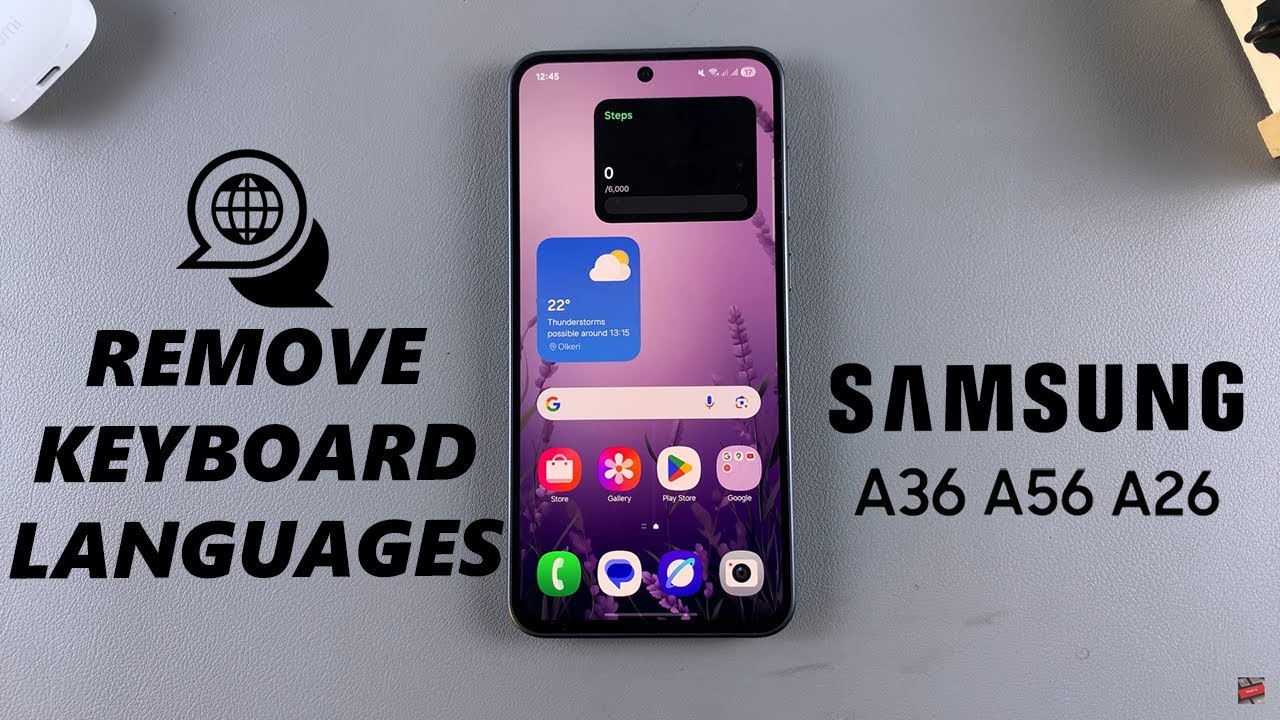 How To Remove Languages From Keyboard On Samsung Galaxy A26/A36/A56 ...