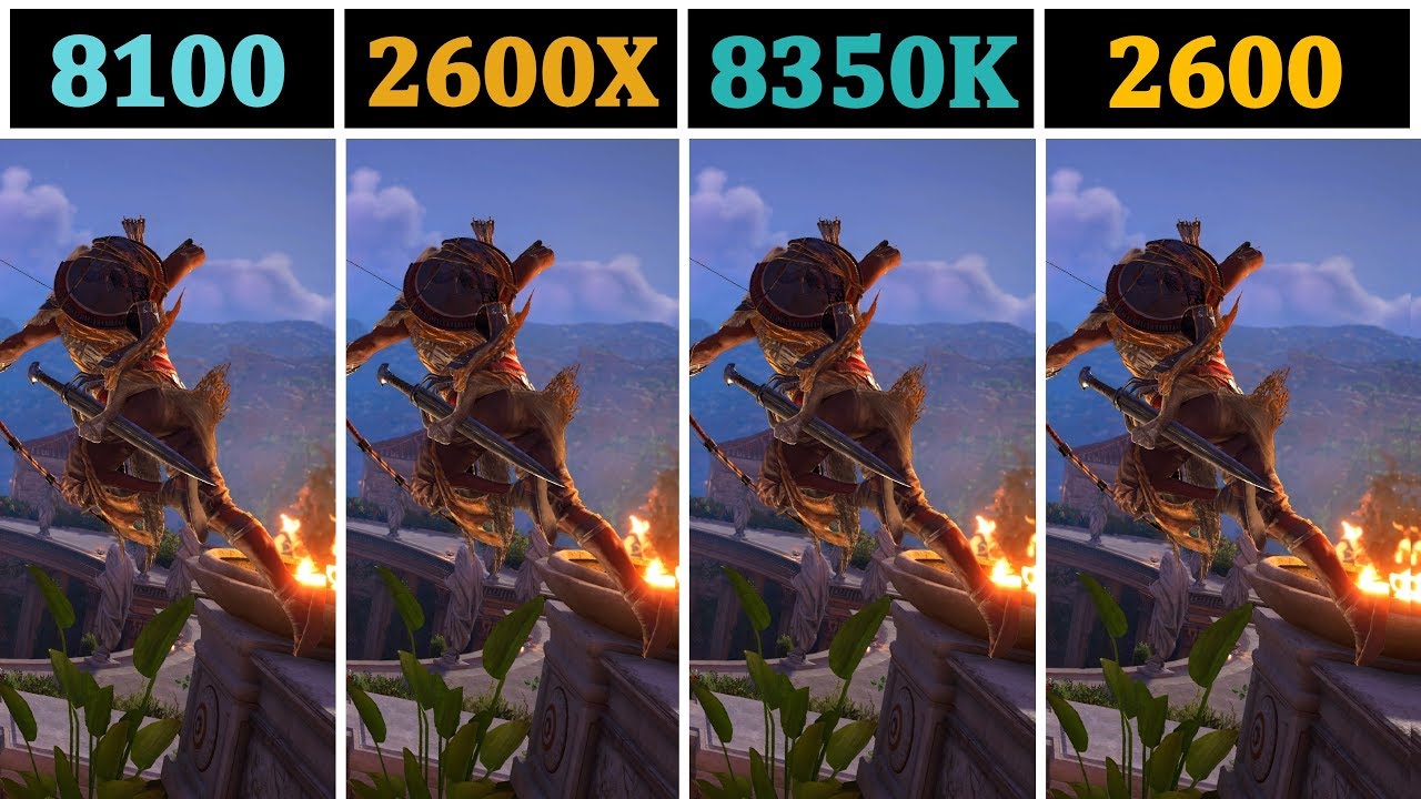 I3 8100 Vs R5 2600X Vs R5 2600 Vs I3 8350K RX 580 Tested 15 Games