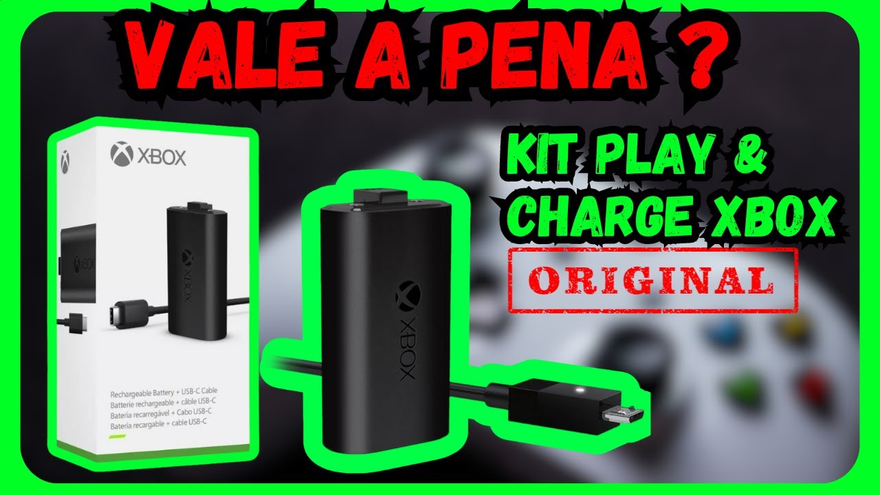 VALE A PENA Kit Play & Charge Xbox Original Oficial Microsoft - YouTube