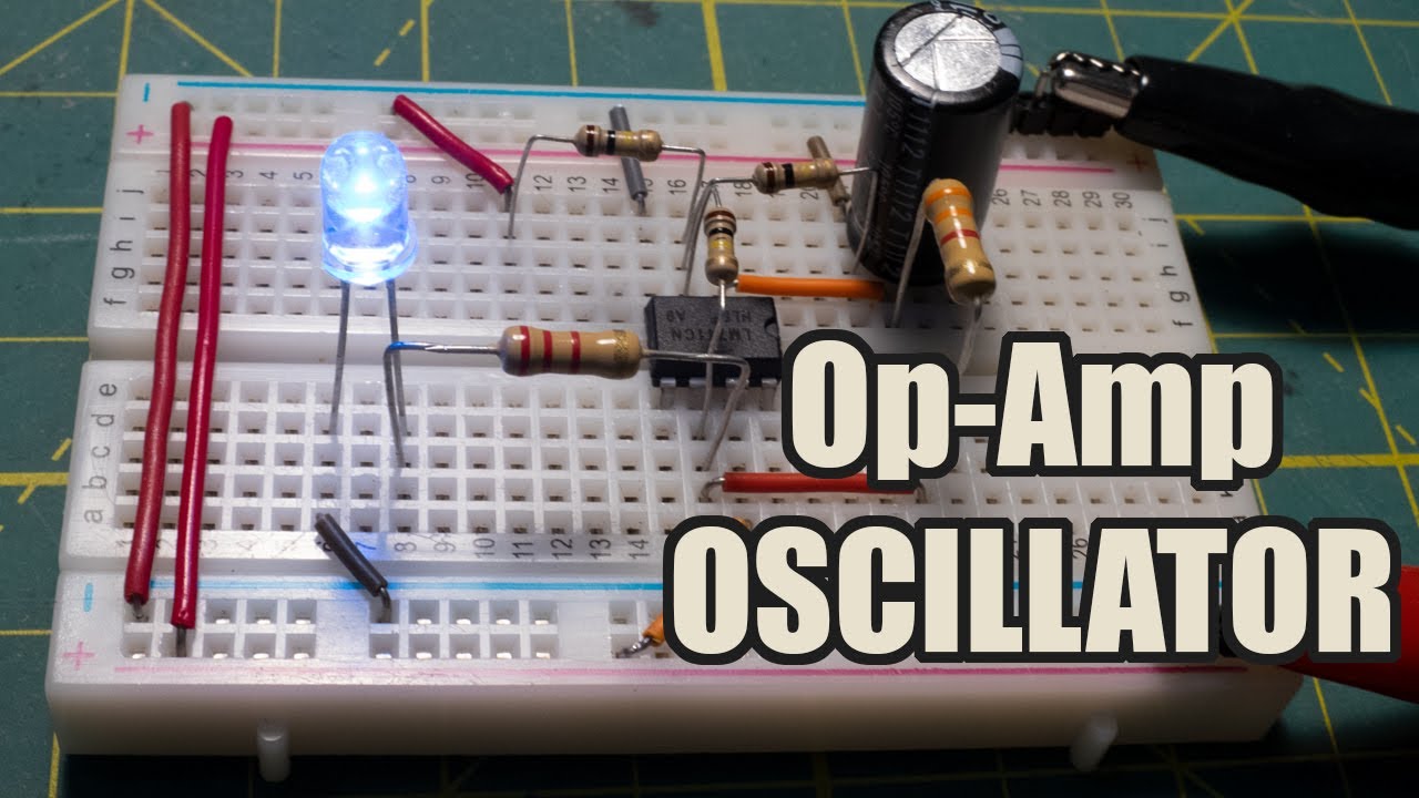 Build a Square Wave Oscillator based on the LM741 OpAmp - YouTube