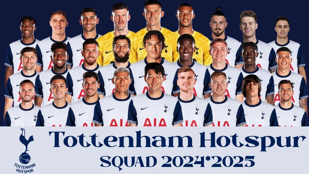 Tottenham Hotspur F.C. Squad Comparison 2024-25 | Players, Countries ...