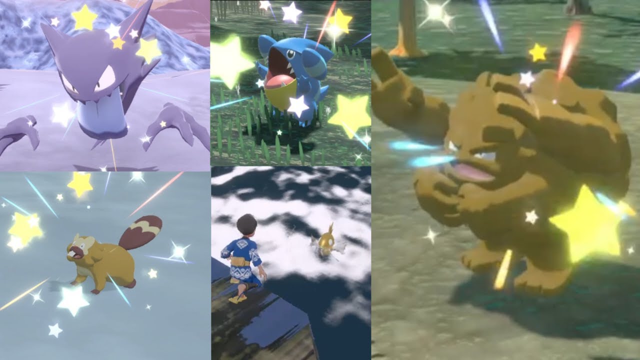 Shiny Magikarp/Gible! 5 More shiny Pokemon I caught recently - YouTube