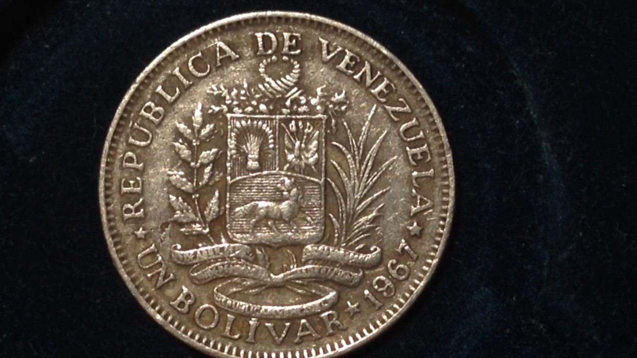 1 Bolivar- Venezuela Coin dated 1967 - YouTube