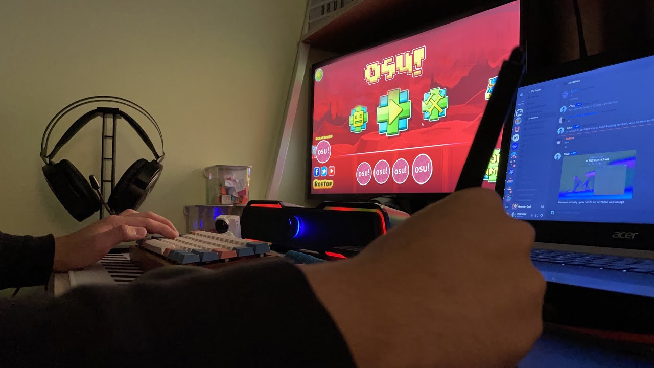 How osu! players play Geometry Dash - YouTube