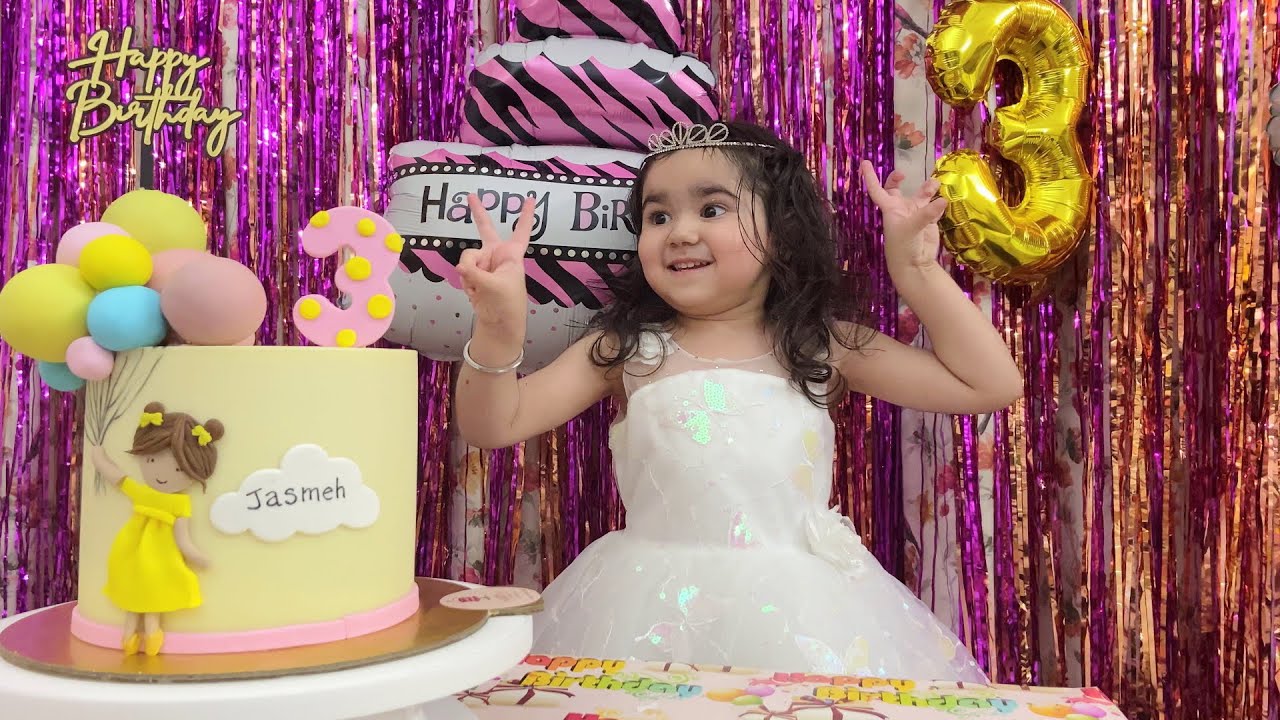 Birthday Bash | Jasmeh turns 3 | Birthday Full of Surprises | Follow ...