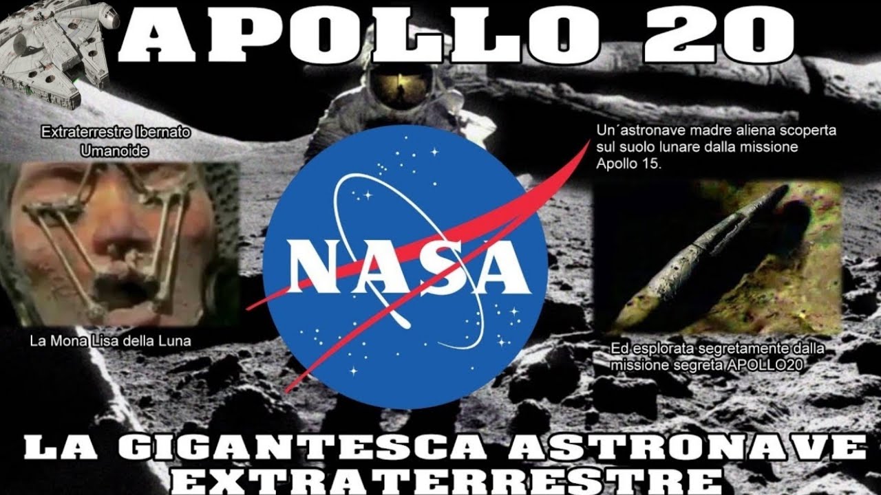 ASTRONAVE ALIENA SULLA LUNA - APOLLO 20 - YouTube