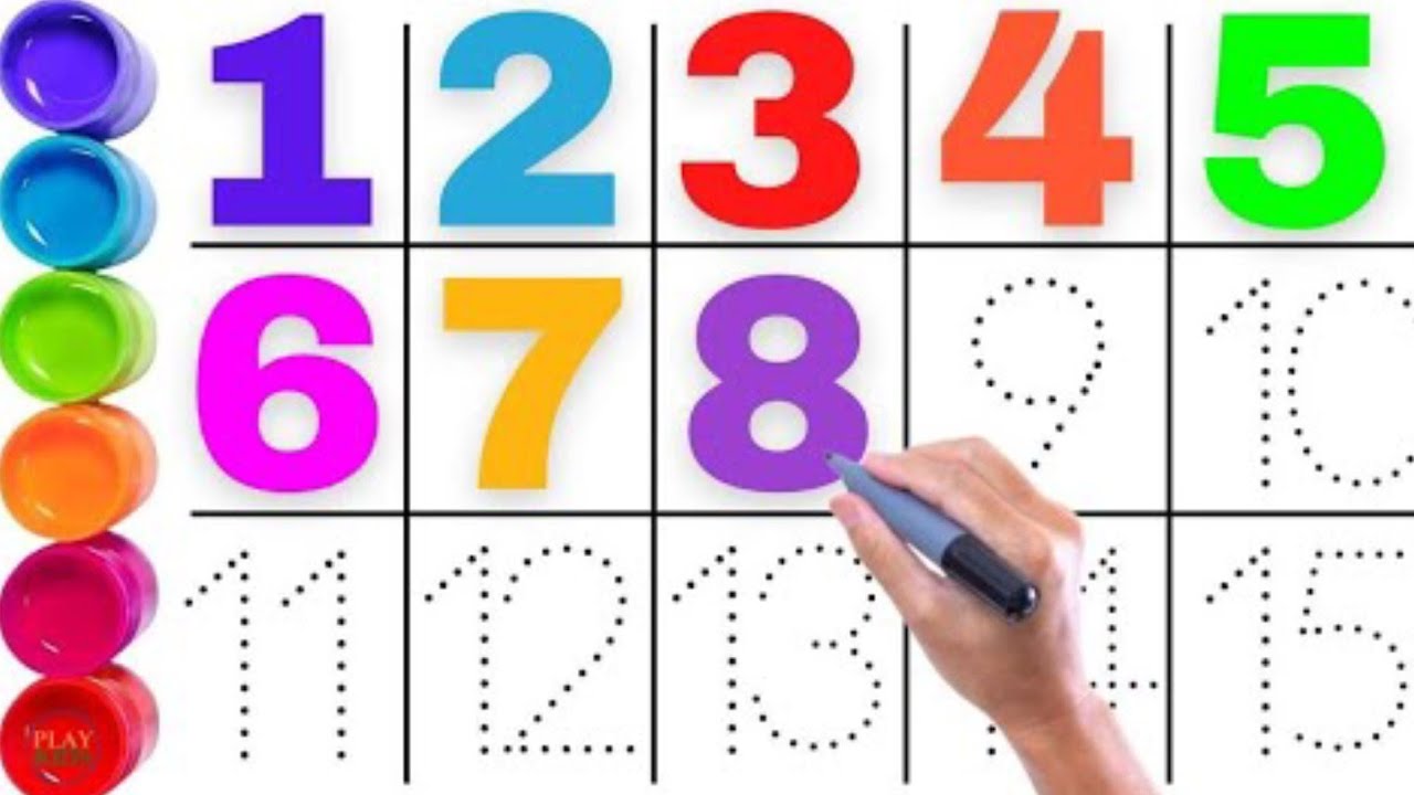 123 Counting Numbers | write and read numbers | 123 learning for kids ...