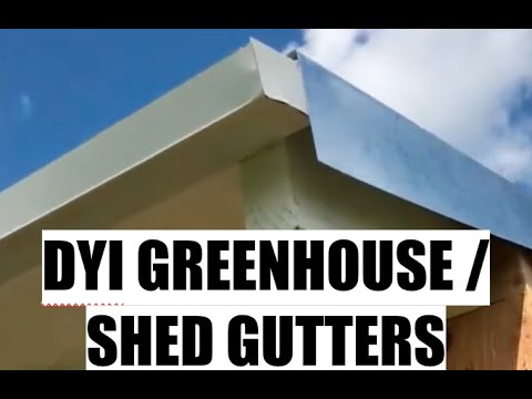 Greenhouse Mini Gutter Install - YouTube