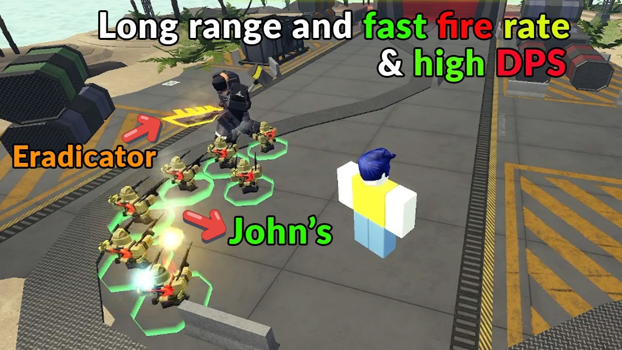 getting & trying out john | Roblox | Tower Defense X - YouTube