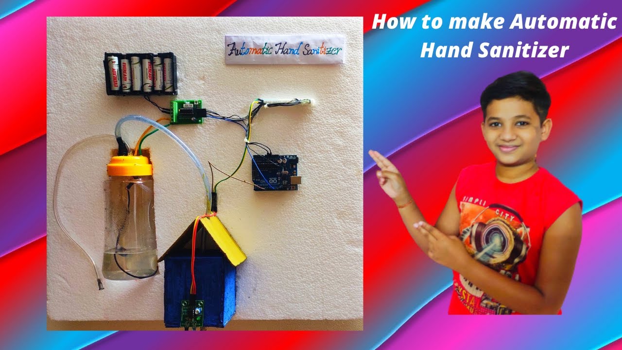 How to make Automatic Hand Sanitizer - YouTube