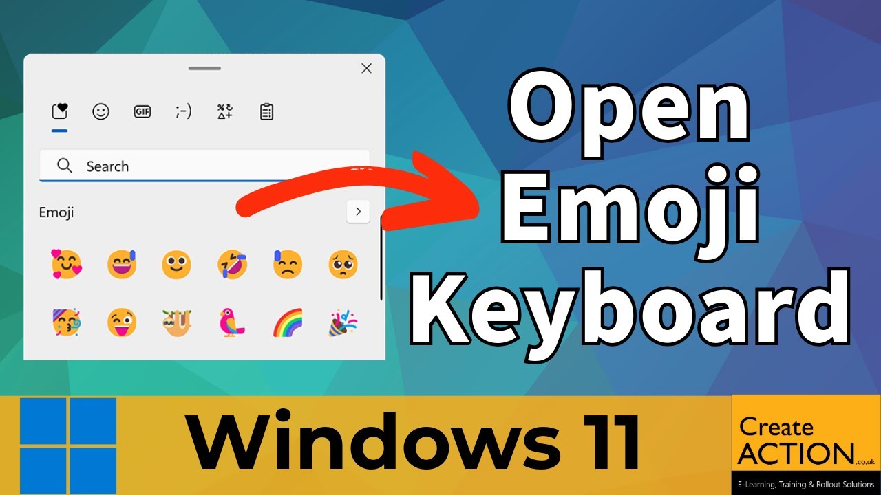 Open the Emoji keyboard in Windows 11 😍 - YouTube
