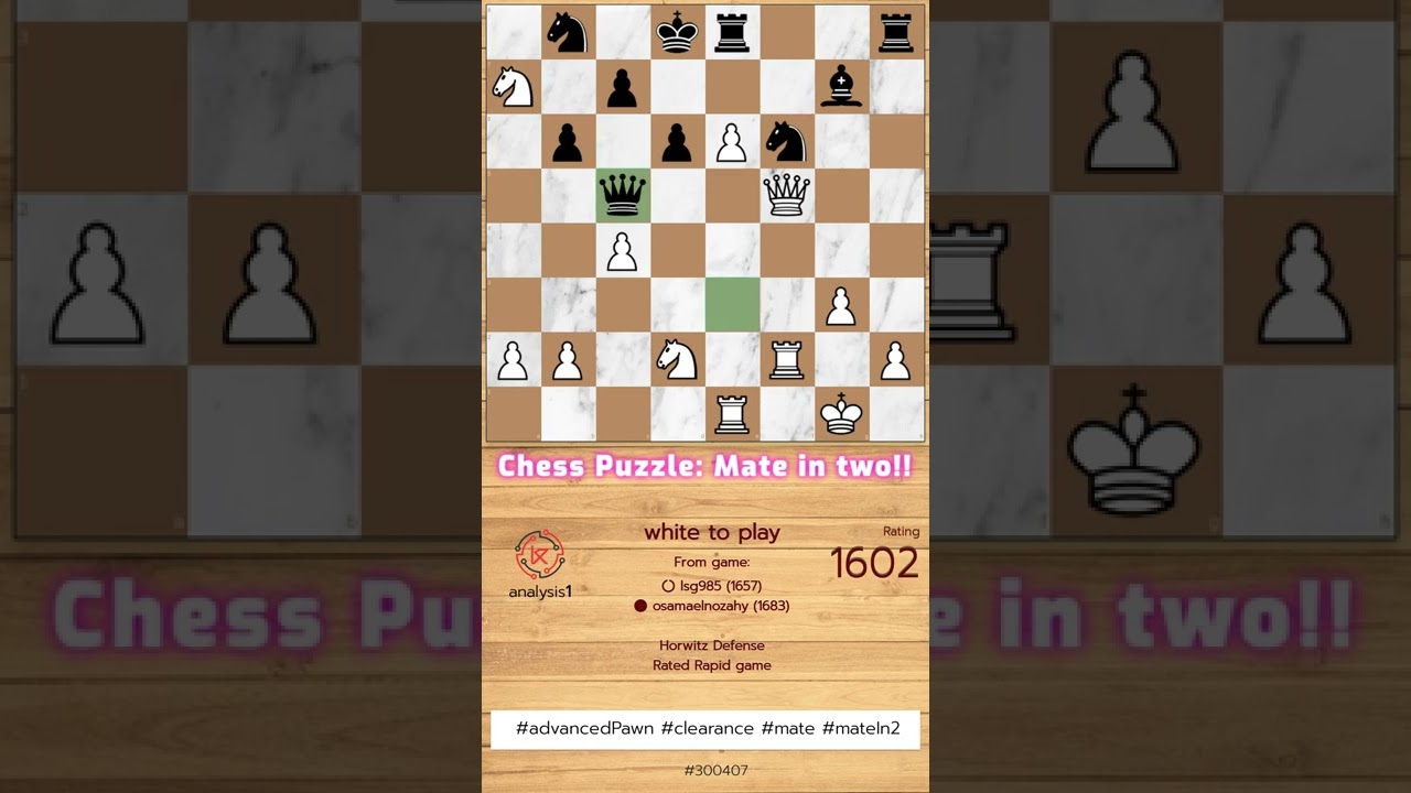 Pawn on e7 attacked! chess asmr - YouTube