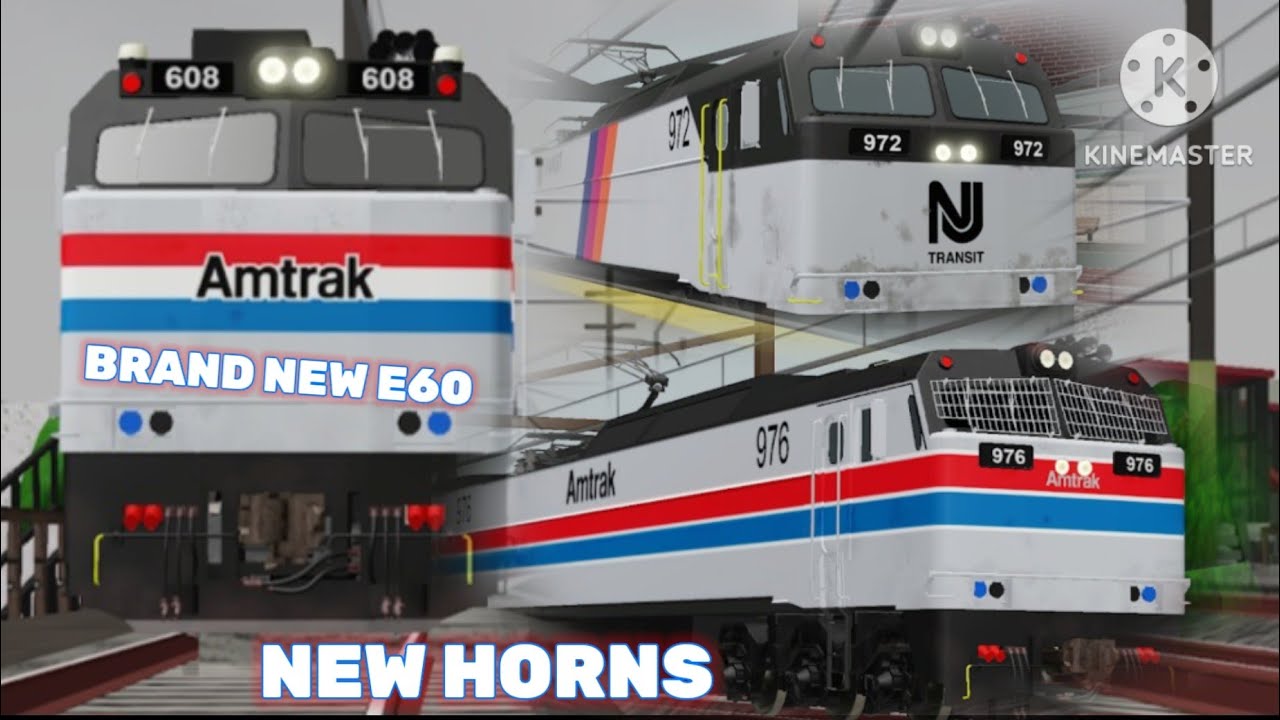 Roblox Northeast Corridor train simulator (BRAND NEW E60s) + (NEW HORNS ...