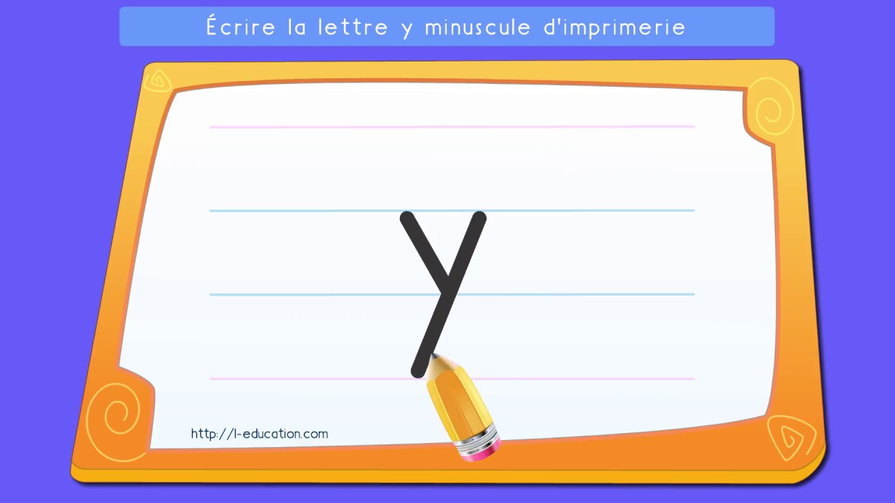 Écrire l'alphabet script: Apprendre à écrire la lettre y minuscule d ...