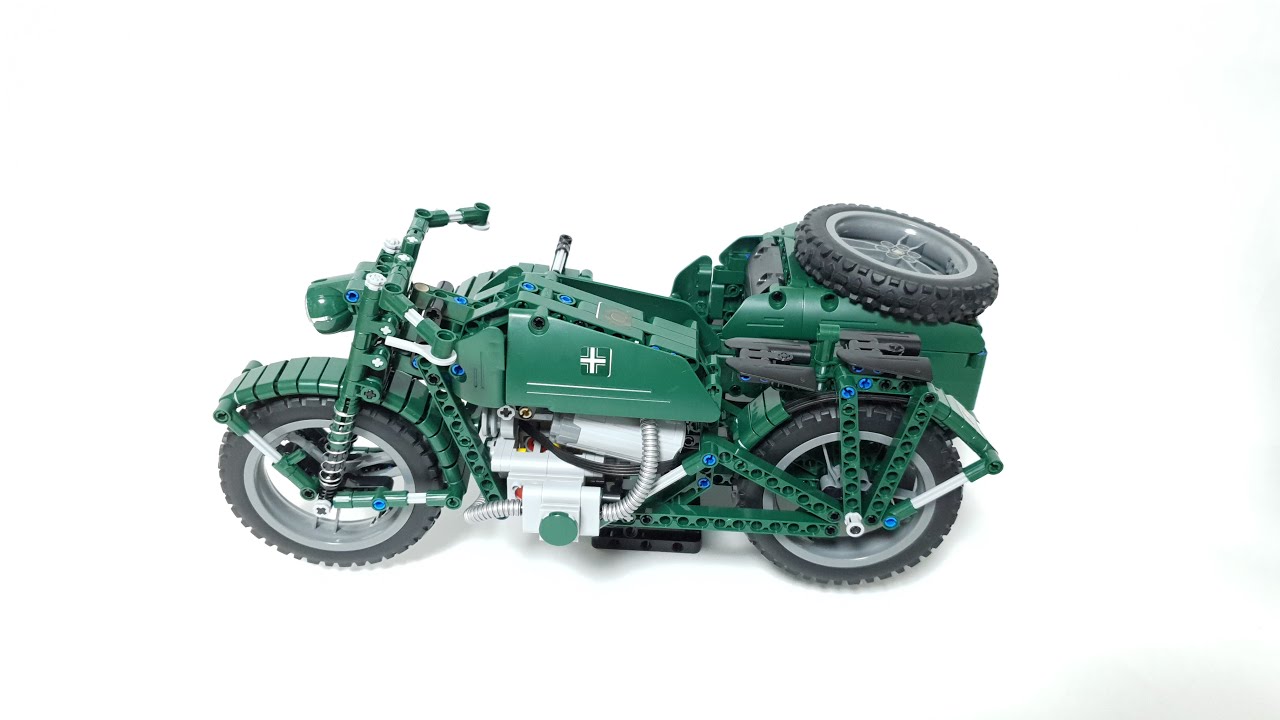 CADA DETECH MILITARY MOTORCYCLE(카다 디테크 밀리터리 모터사이클 조립영상) - YouTube