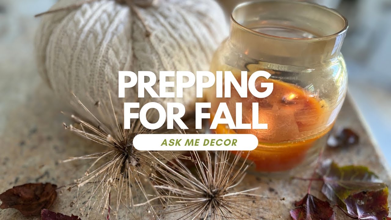 How I Prep for Fall Decorating - YouTube