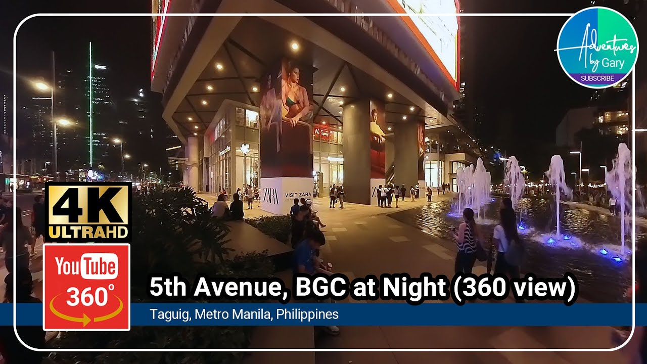 LED Display in BGC at Night (360 video) - YouTube