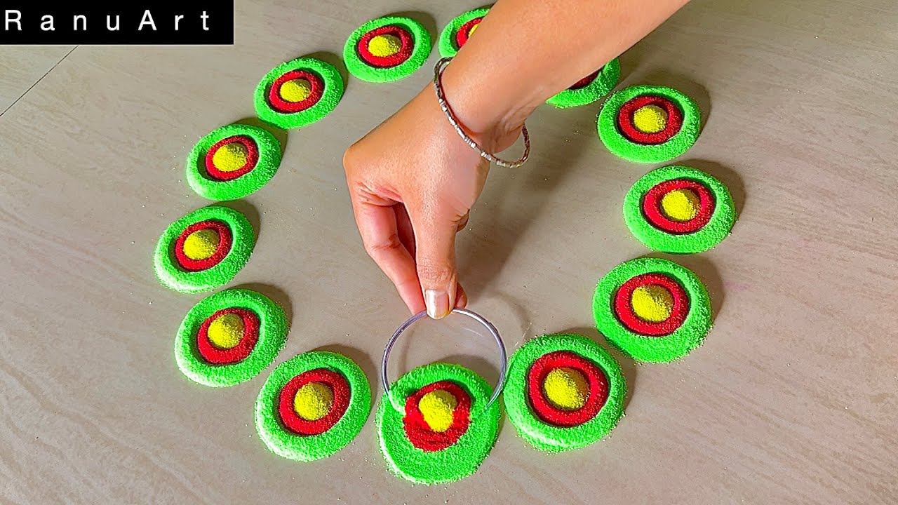 Mahashivratri Easy Rangoli|Simple Rangoli| Rangoli designs| Relaxing ...