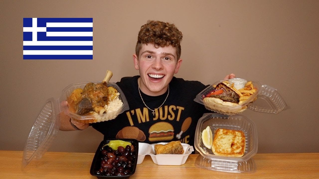 EATING GREEK FOOD • MukBang - YouTube